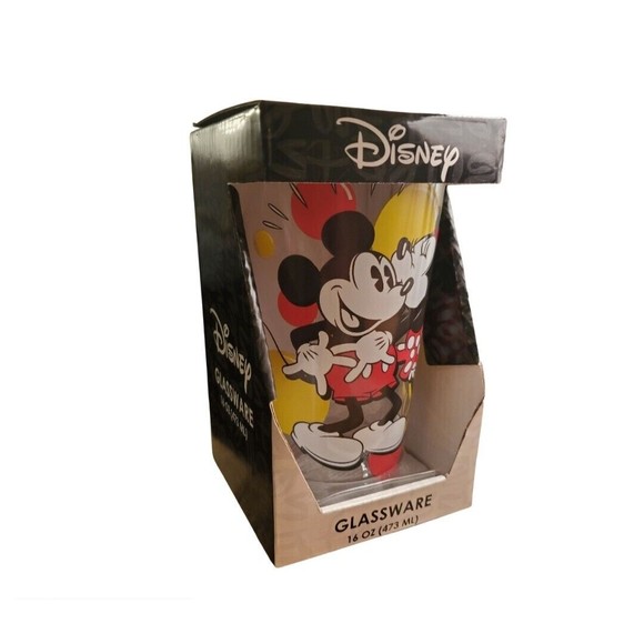 Disney | Dining | Disney Kissing Minnie Mouse Mickey Mouse Glassware 6 ...